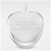 Engraved Crystal Apple Keepsake for the Teacher