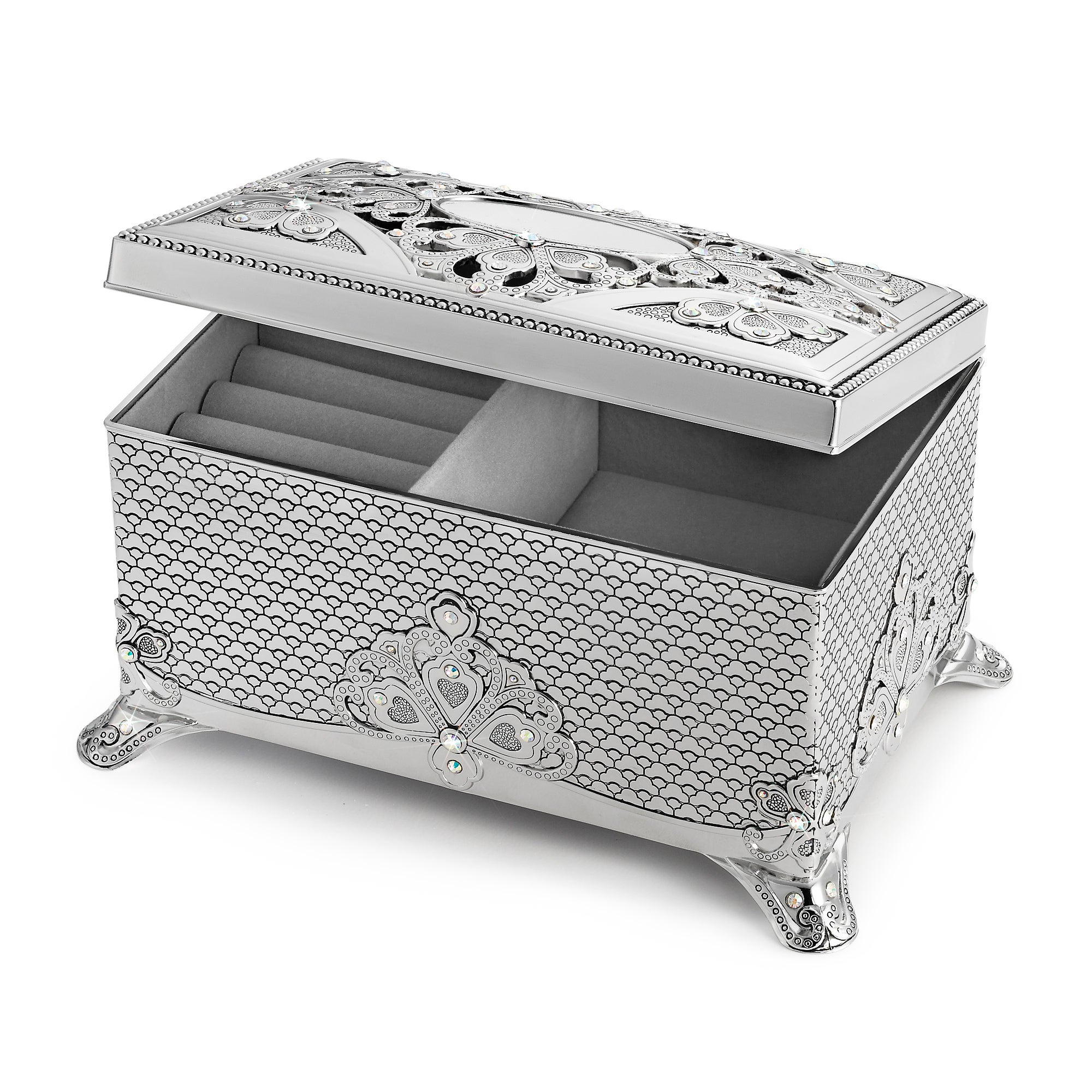 Engraved Anastasia Clover Music Box Top of Anastasia Clover Music Box ...