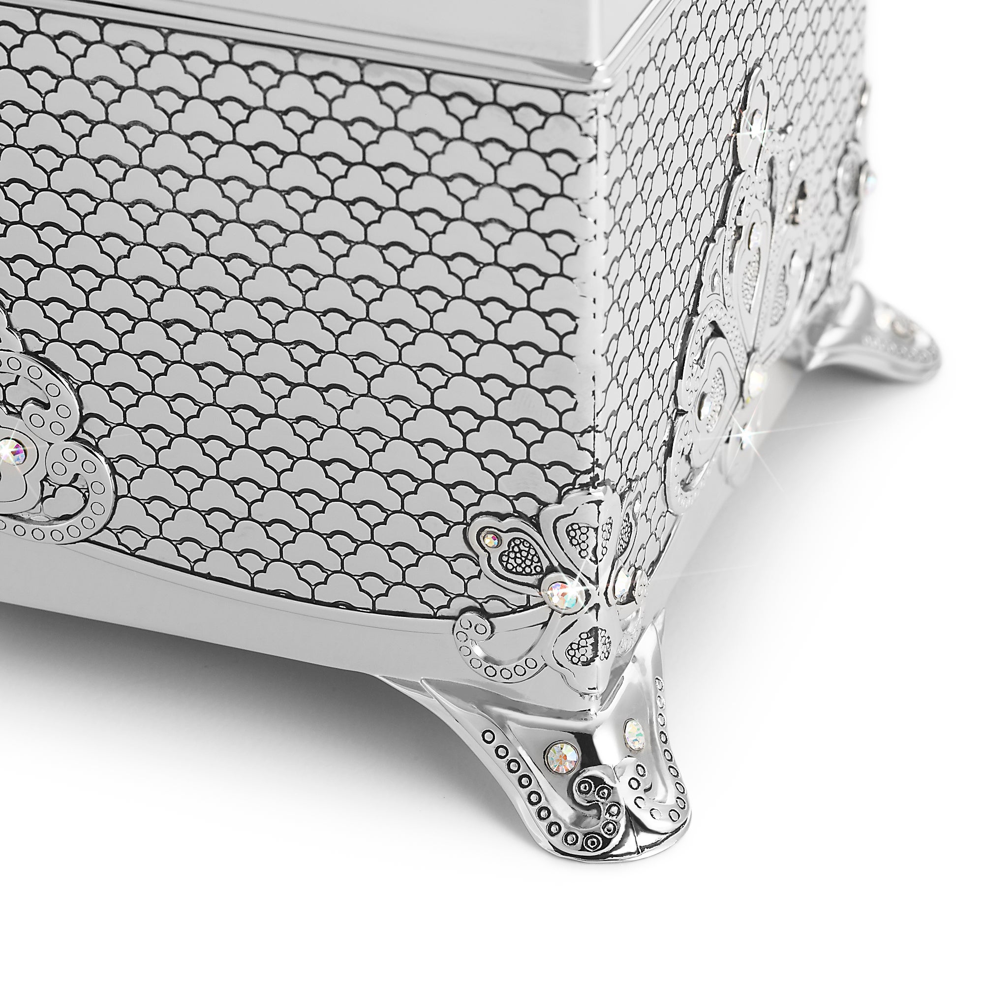 Engraved Anastasia Clover Music Box Top of Anastasia Clover Music Box ...