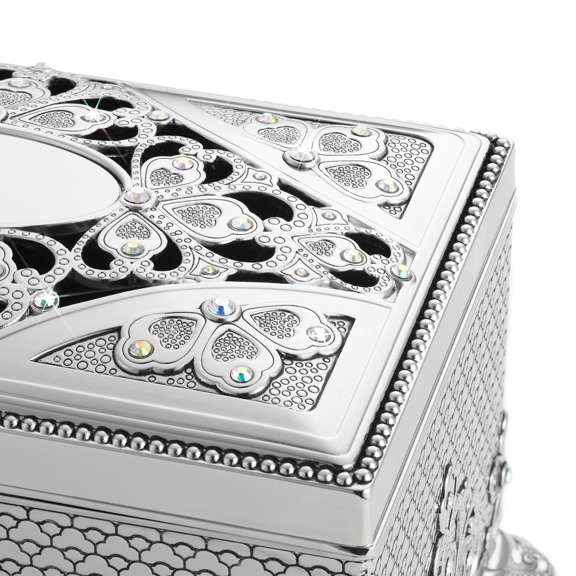 Engraved Anastasia Clover Music Box Top of Anastasia Clover Music Box ...