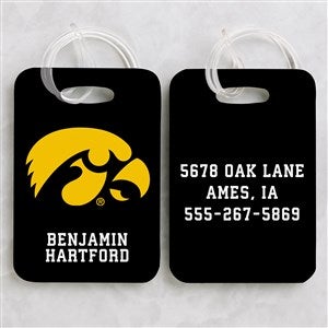 NCAA Iowa Hawkeyes Personalized Luggage Tag 2 Pc Set