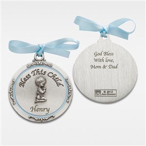 Personalized Religious Crib Medallion - Boy