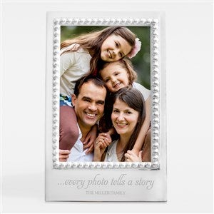 Engraved Mariposa Family Statement Frame - Vertical