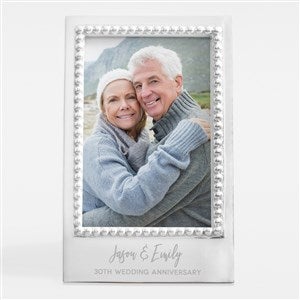 Engraved Mariposa Anniversary Message Statement Frame - Vertical