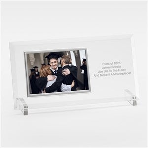 Engraved Graduation Glass Horizontal Picture Frame