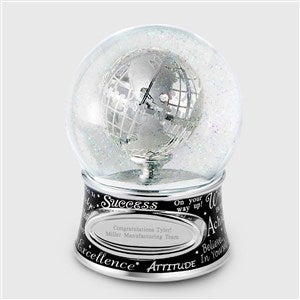 Engraved Success Recognition Snow Globe