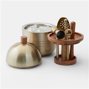 Engraved Lenox Gold Retirement Bar Set