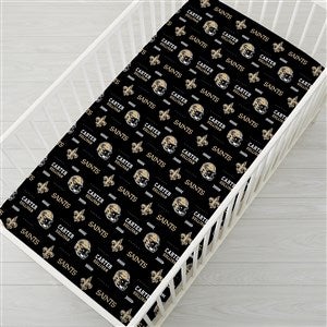Personalized NFL Baby Crib Sheet - New Orleans Saints