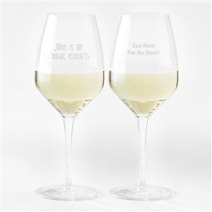 Engraved Magic Potion Atelier Wine Glass