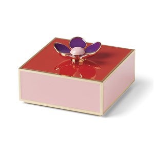 Kate Spade Pop Floral Jewelry Box in Red & Pink