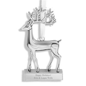 Engraved Reindeer 3D Ornament