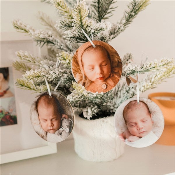 Personalized Photo Christmas Ornament - 2-Sided