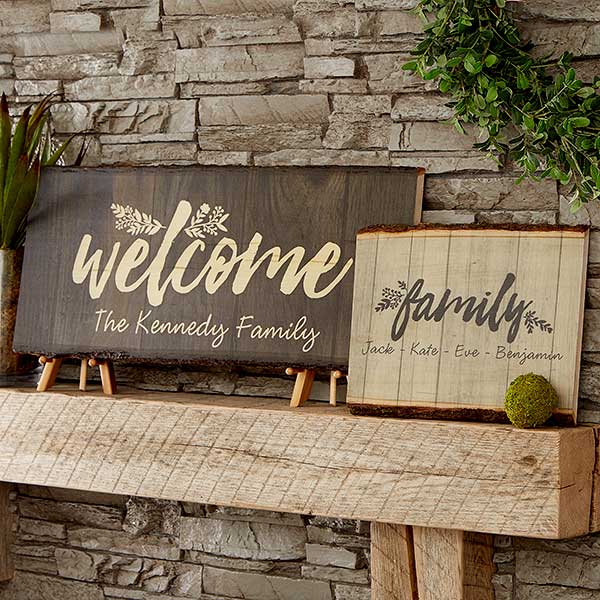 Cozy Home Signs - Personalized Basswood Planks