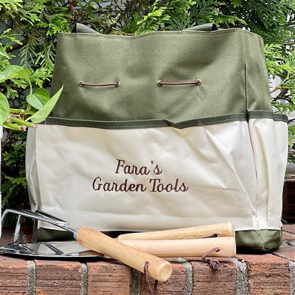 Personalized Garden Tote & Tools - My Garden