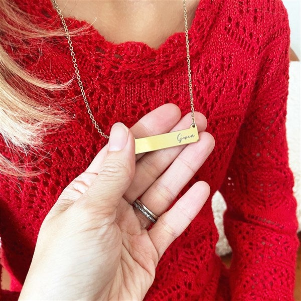 Custom Nameplate Necklaces For Her