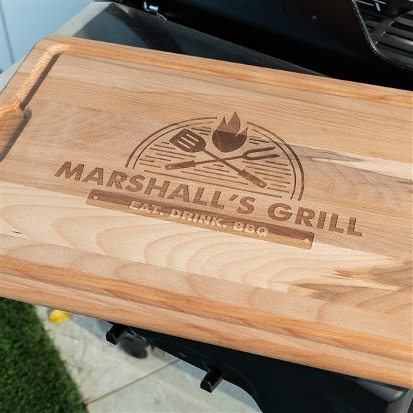 Personalized BBQ Cutting Board 15x21 - The Grill