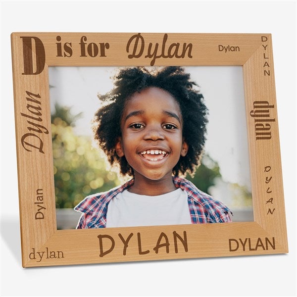 Personalized Kids 8x10 Picture Frames - Alphabet Name