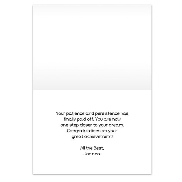 Personalized Congratulations Card - Way To Go