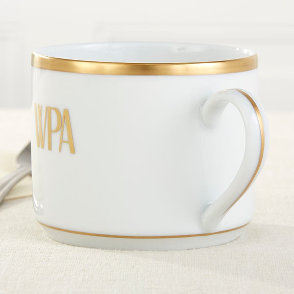 Pickard Signature Gold Monogrammed Tea Cup