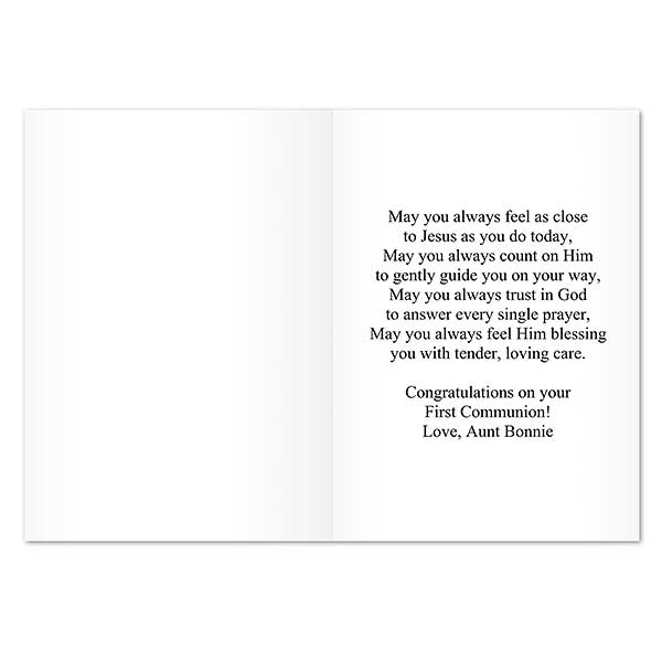 First Communion Cross Personalized First Communion Cards