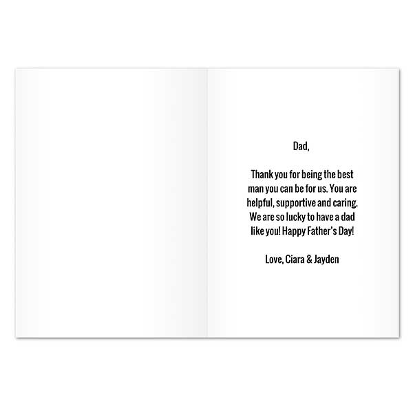 Father Acronym Personalized Father's Day Greeting Cards