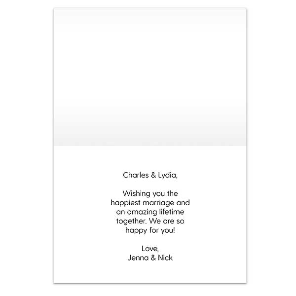 Geo Prism Personalized Wedding Greeting Cards
