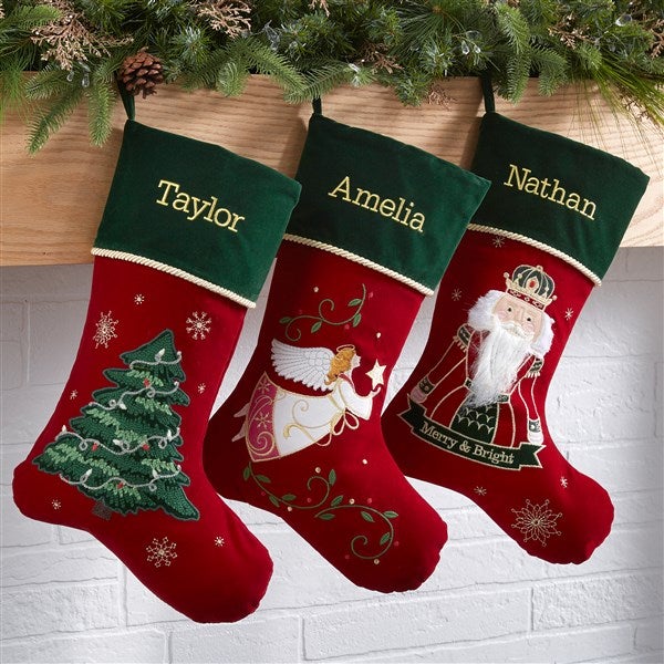 Traditional Nutcracker Personalized Christmas Stockings
