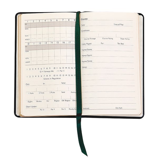 On the Green Personalized Leather Score Book