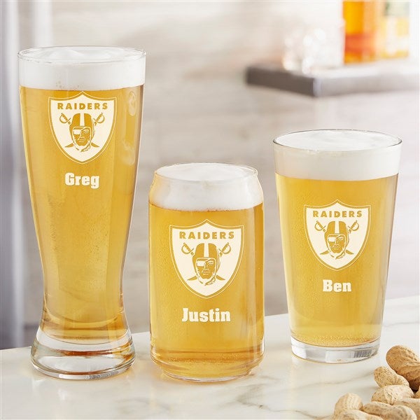 NFL Las Vegas Raiders Personalized 16 oz. Pint Glass