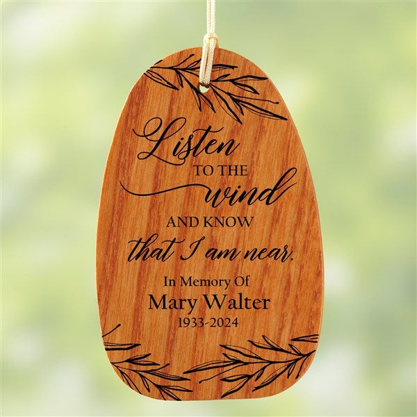 Listen To The Wind Personalized Urn Memorial Wind Chimes