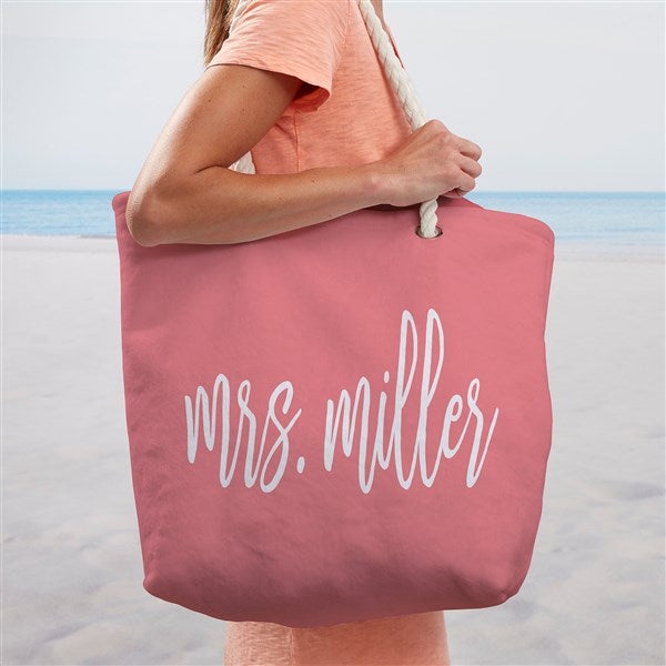 Mr. & Mrs. Personalized Beach Bag