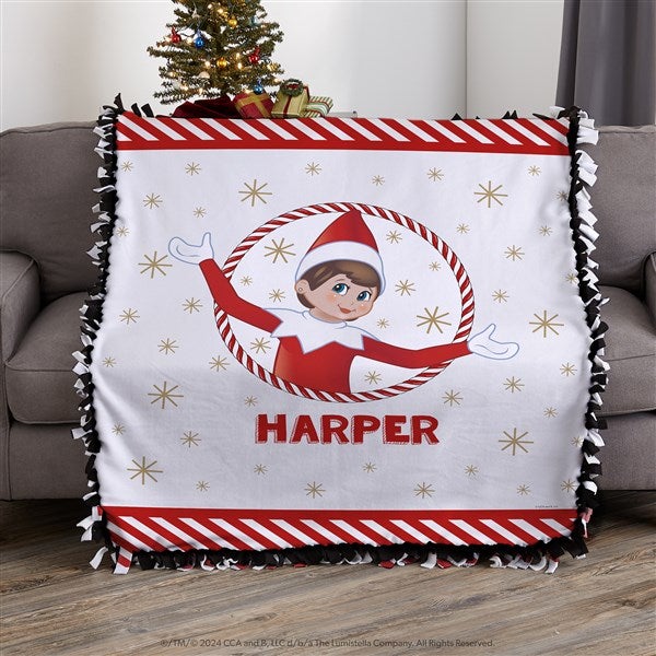 The Elf on the Shelf Personalized 30x40 Fleece Blanket