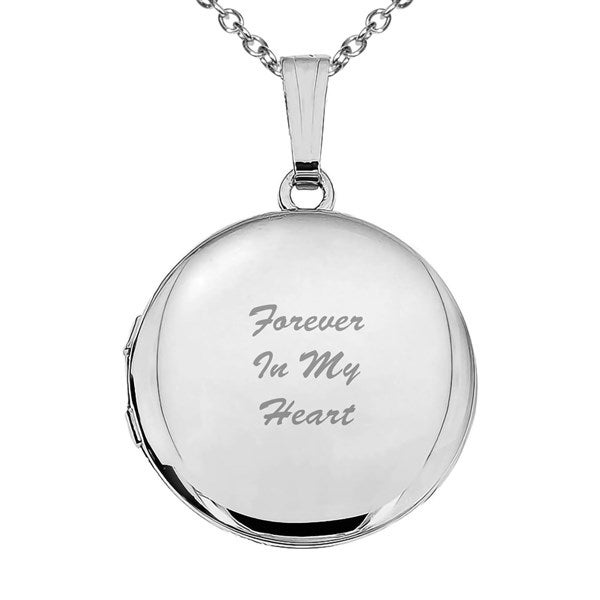 Personalized Round Photo Locket