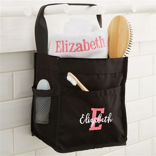 Playful Name Embroidered Shower Caddy