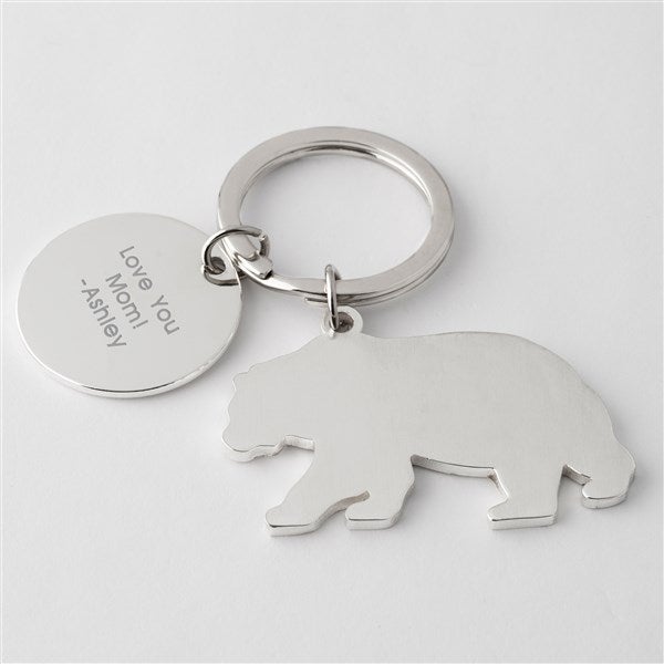 Engraved Mama Bear Keychain for Mom