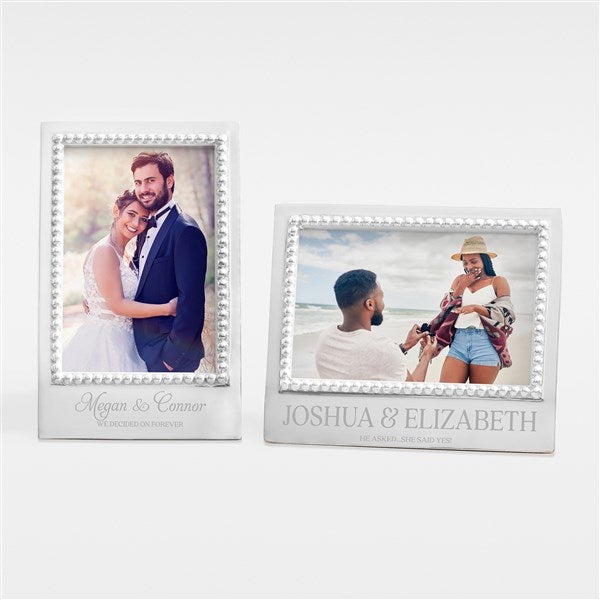 Engraved Mariposa Engagement Statement Frame - Horizontal