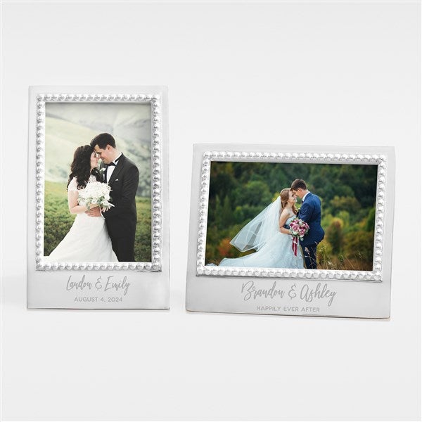 Engraved Mariposa Wedding Message Statement Frame