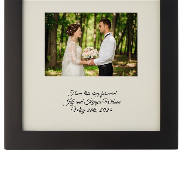 Engraved Wedding Gallery 5x7 Opening Picture Frame