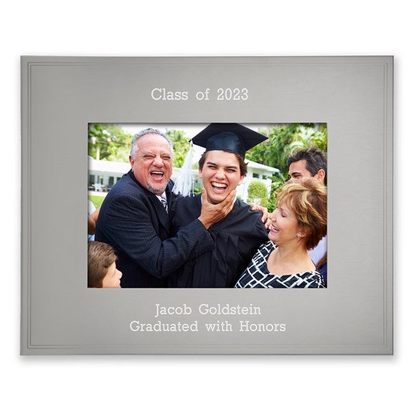 Engraved Graduation Tremont Gunmetal 5x7 Picture Frame- Horizontal ...