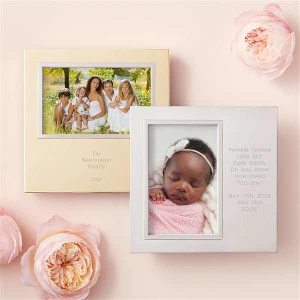 Engraved Friend Gold Uptown 4x6 Picture Frame- Vertical/Portrait