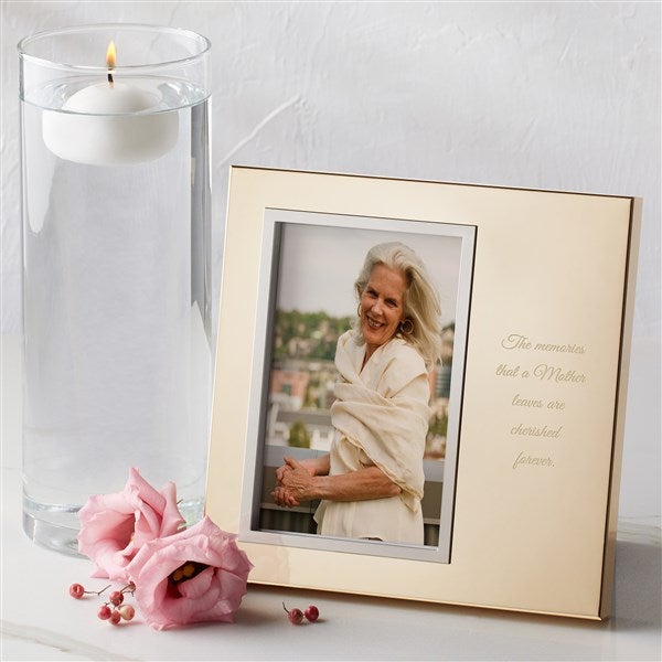 Engraved Friend Gold Uptown 4x6 Picture Frame- Vertical/Portrait