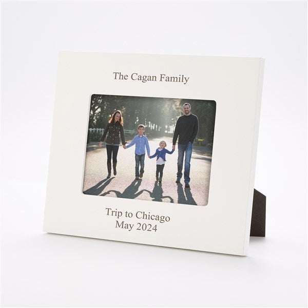 Engraved Family Everyday White 5x7 Picture Frame- Horizontal/Landscape
