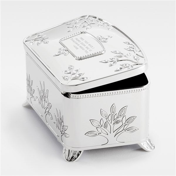 Engraved Trees and Vines Music Box