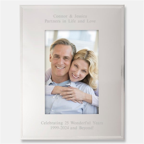 Personalized Tremont Silver 5x7 Picture Frame