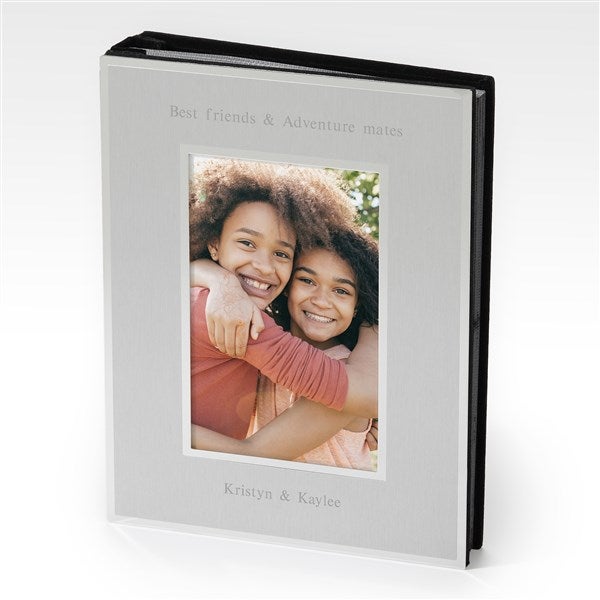 Engraved Kids Flat Iron Silver Photo Album