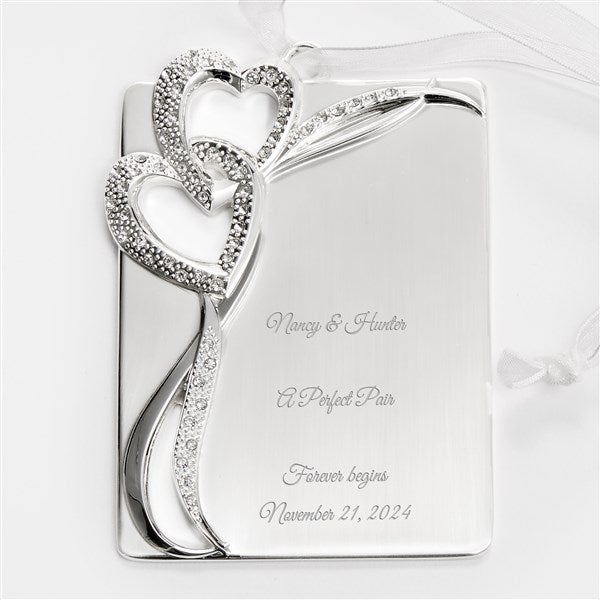 Engraved Intertwined Heart Wedding Gift Set