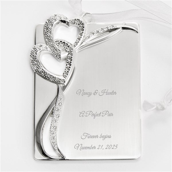 Engraved Intertwined Heart Wedding Gift Set