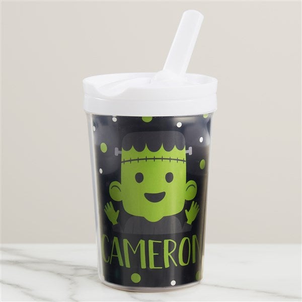 Trick or Treat Halloween Characters Personalized Toddler Sippy Cup