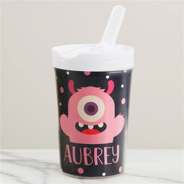 Trick or Treat Halloween Characters Personalized Toddler Sippy Cup