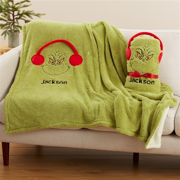 The Grinch Personalized Fleece Blanket